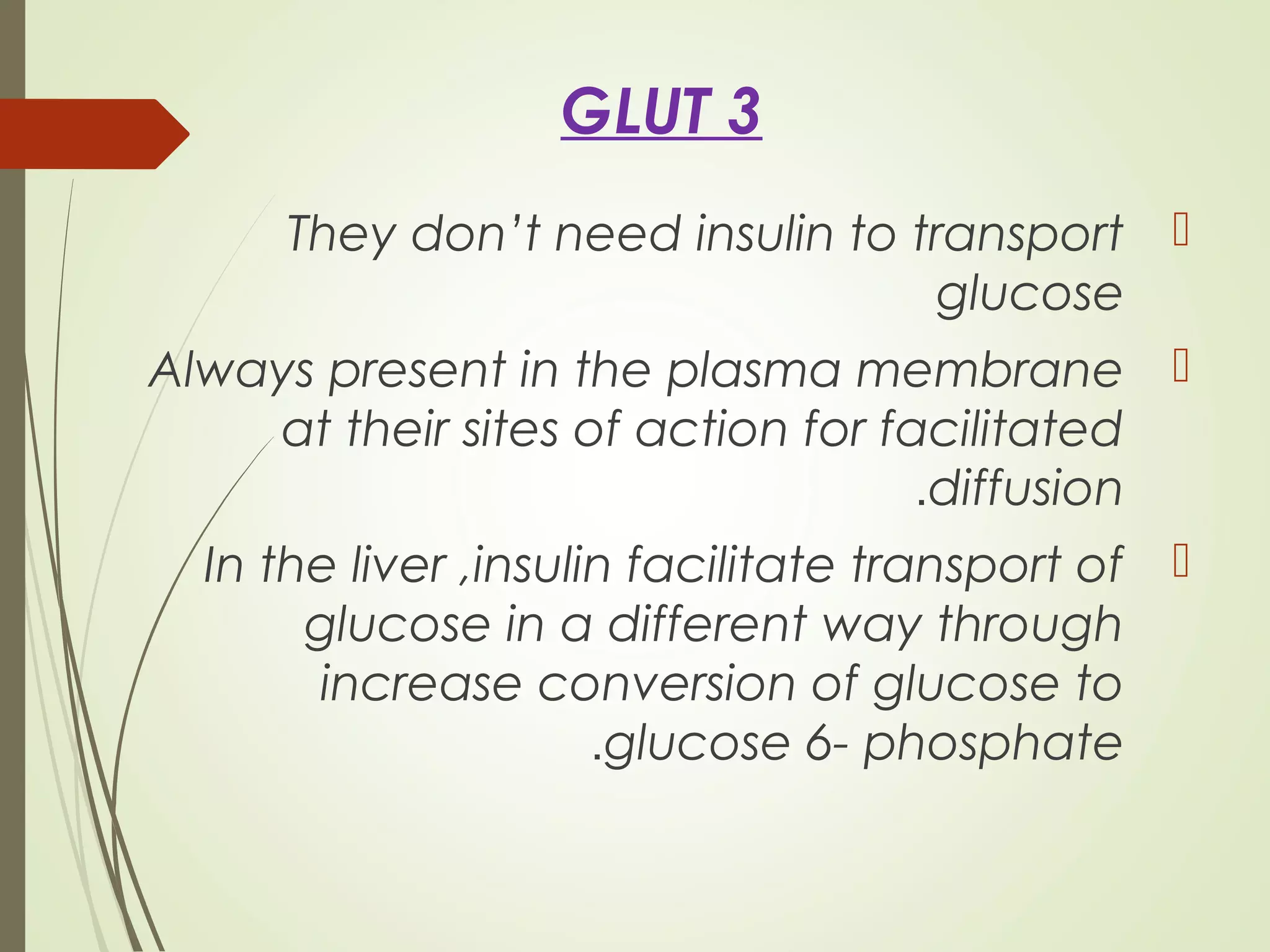 Presentation glucose transporters | PPT