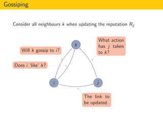 Cooperation, Reputation & Gossiping | PPT