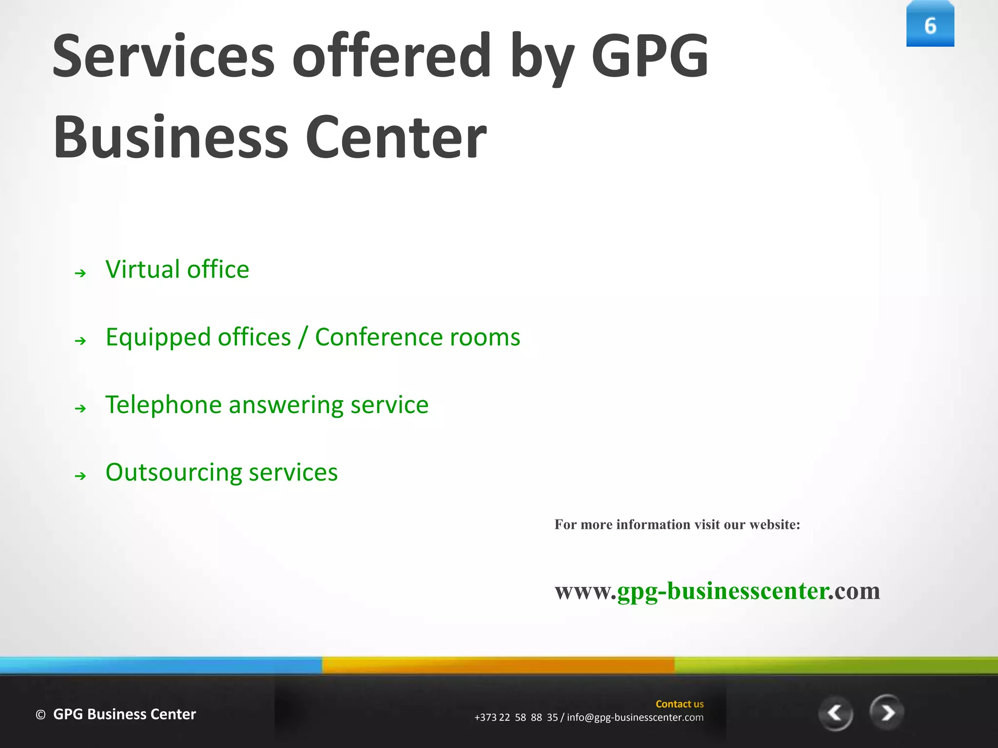 GPG Business Center, english version | PPSX