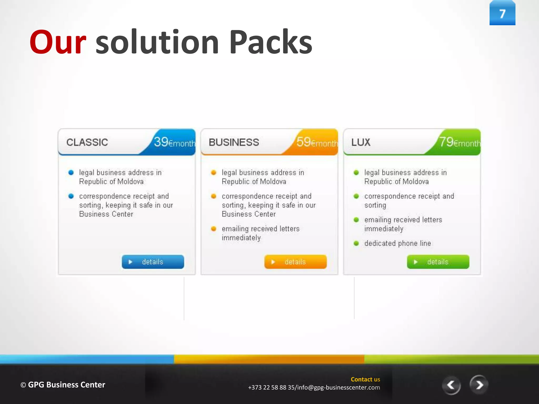 GPG Business Center, english version | PPSX