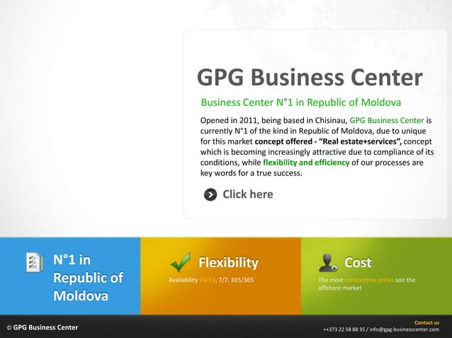 GPG Business Center, english version | PPT