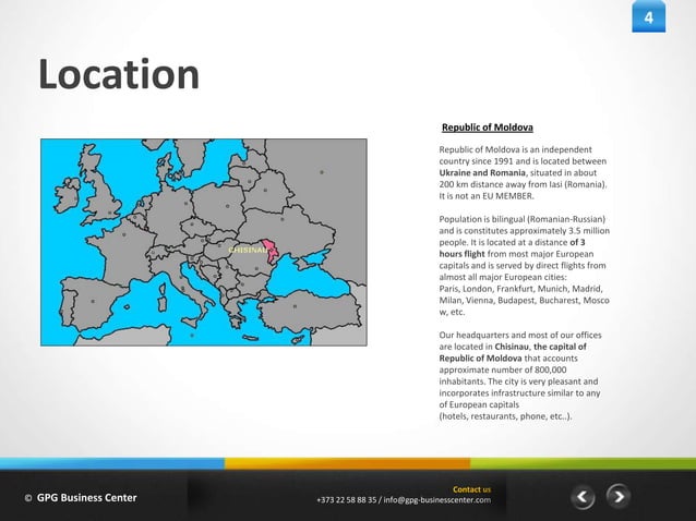 GPG Business Center, english version | PPT