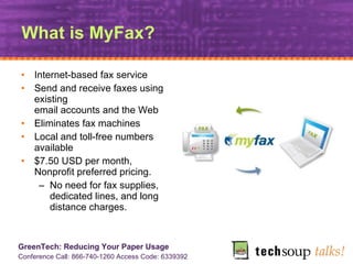 GreenTech: Reducing Your Paper Usage | PPT