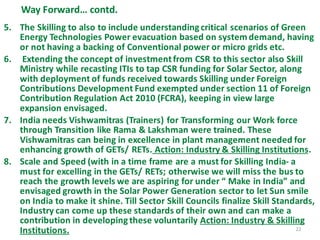 Presentation Green TVET Capacity Building in Green Power Generation ...