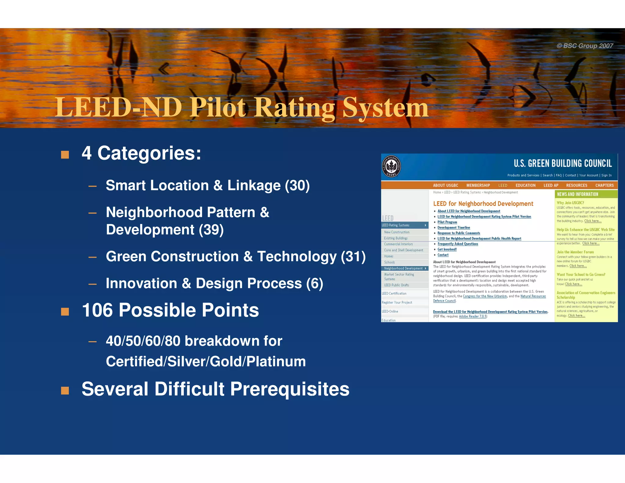 LEED ND Pilot Program | PDF