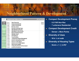 LEED ND Pilot Program | PDF