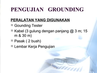 Presentation grounding K3 Listrik | PPT