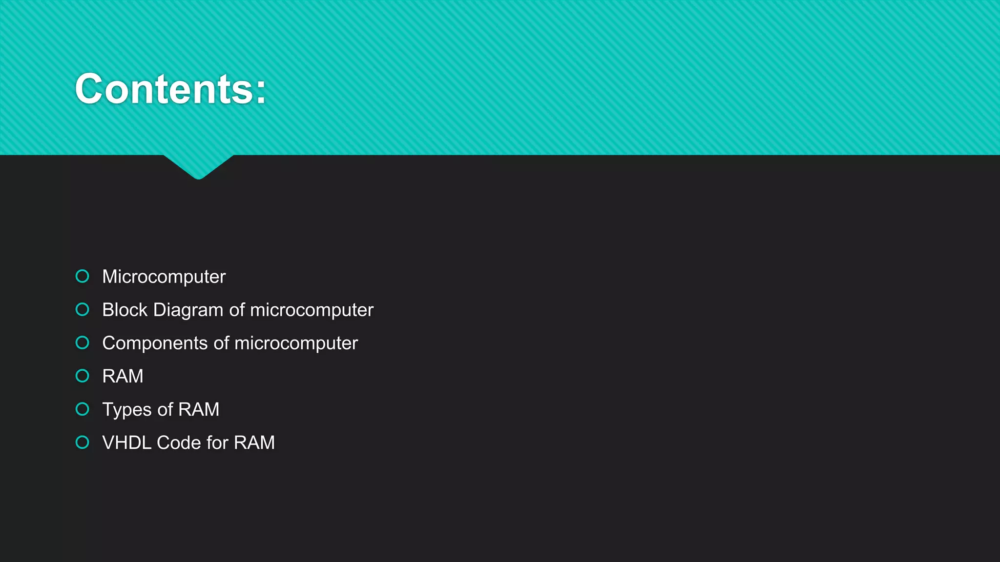 Microcomputer & RAM Model | PPT