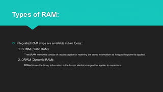 Microcomputer & RAM Model | PPT