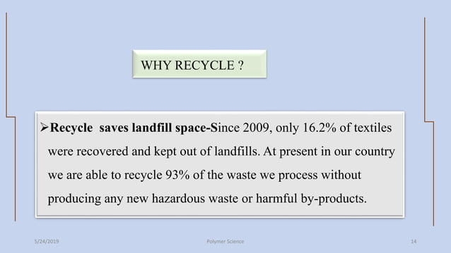 RECYCLING OF TEXTILE WASTE | PPTX | Style & Fashion