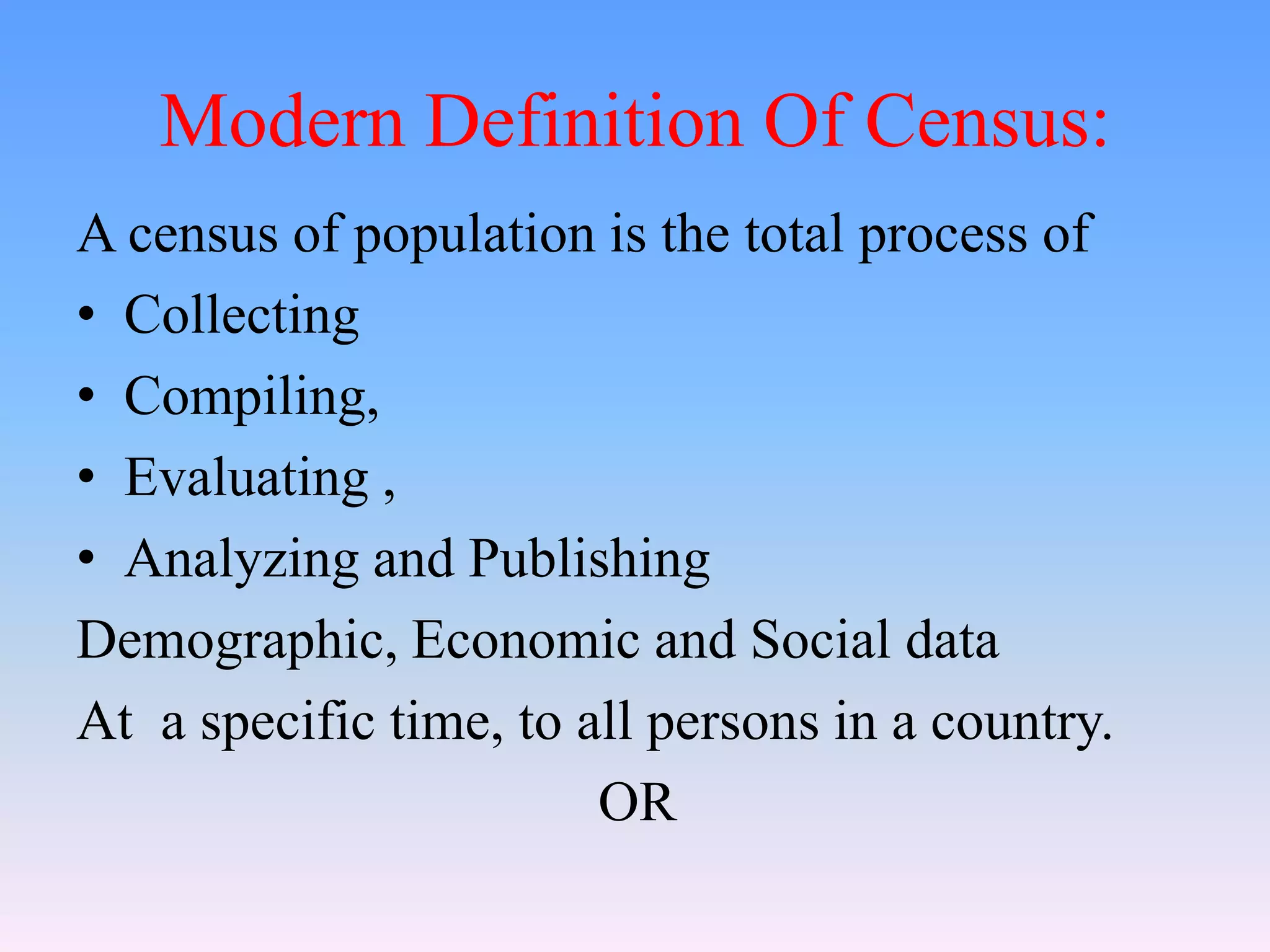 population census | PPTX