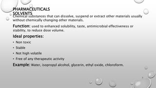 Pharmaceutical Solvents | PPTX
