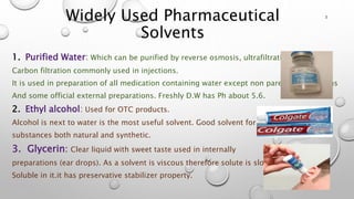 Pharmaceutical Solvents | PPTX