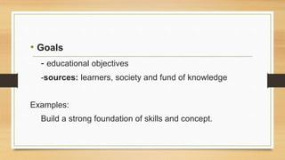 Components of Curriculum and Curriculum Approaches | PPTX