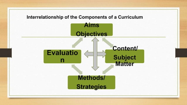 Components of Curriculum and Curriculum Approaches | PPT