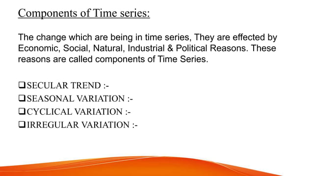 TIME SERIES | PPT