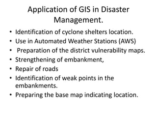 Geographic Information System(GIS) and Remote Sensing(RS) in Disaster ...
