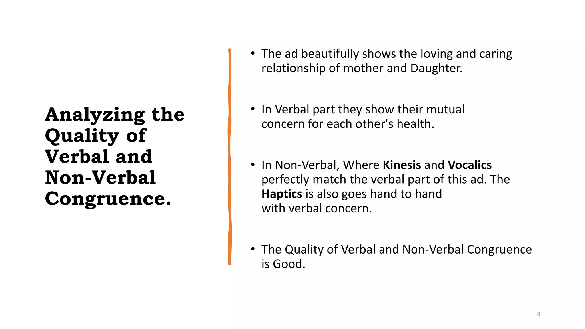 Congruence between verbal and non-verbal communication | PPT