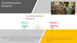 Congruence between verbal and non-verbal communication | PPT