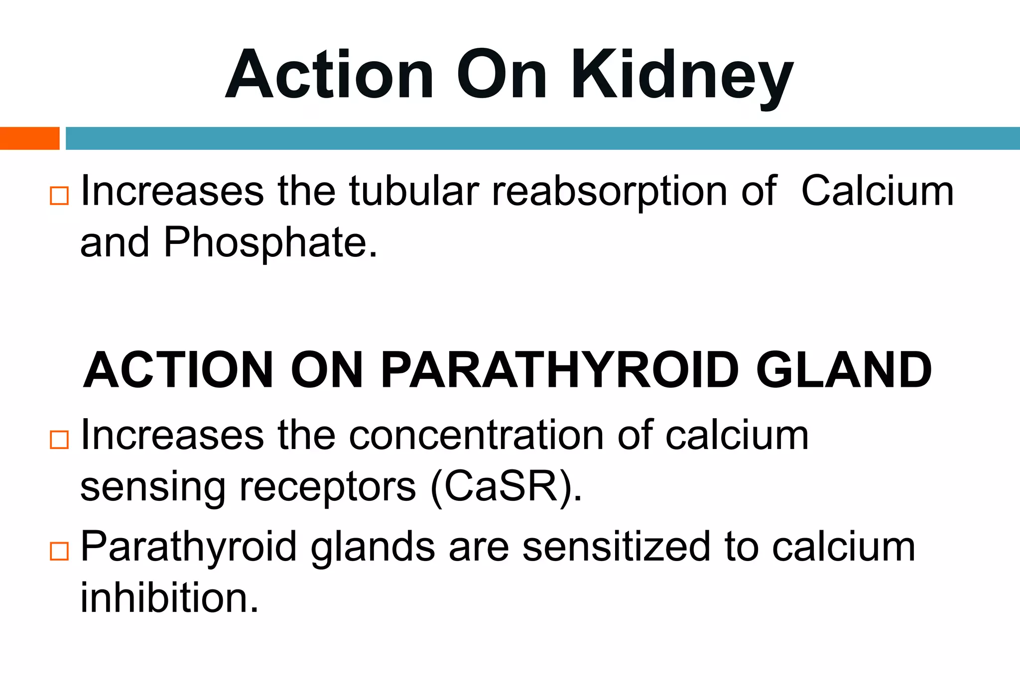 Role of PTH , Calcitonin , Calcitriol in Regulation of Plasma-Calcium ...