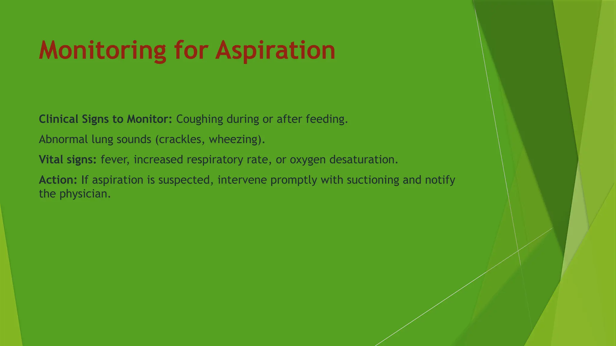 presentation group five medical surgery dysphagia and Aspiration Risk ...