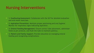 presentation group five medical surgery dysphagia and Aspiration Risk ...
