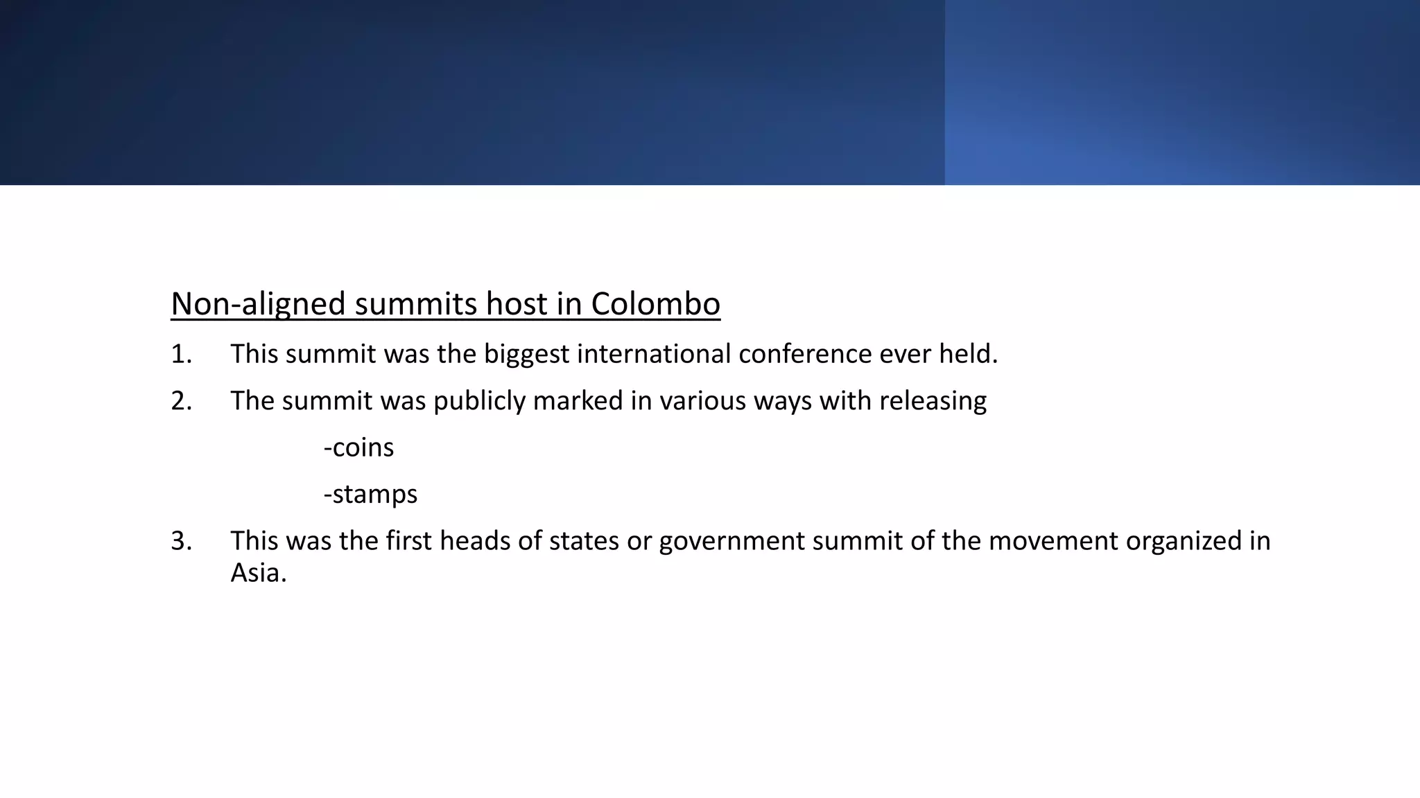Non-aligned movement | PPT