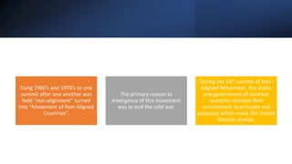 Non-aligned movement | PDF