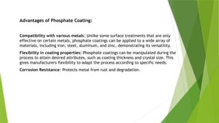 Definition and basics of phosphate coating | PPTX