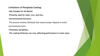 Definition and basics of phosphate coating | PPTX