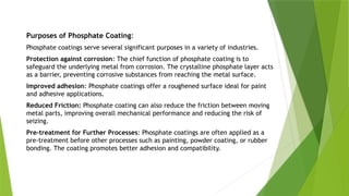 Definition and basics of phosphate coating | PPTX