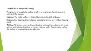 Definition and basics of phosphate coating | PPTX