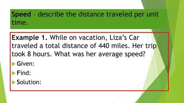 Motion in One Dimension: Distance, Displacement, speed or velocity and acceleration | PPTX