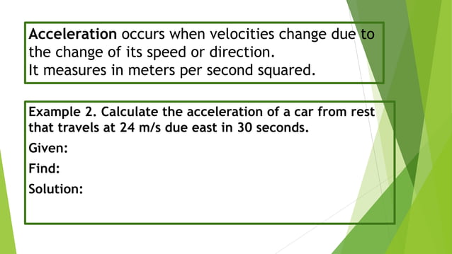 Motion in One Dimension: Distance, Displacement, speed or velocity and ...
