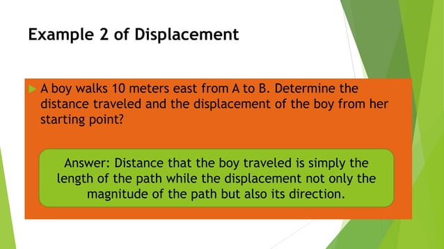 Motion in One Dimension: Distance, Displacement, speed or velocity and acceleration | PPTX