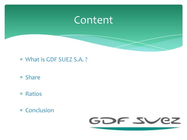 Presentation GDF-Suez | PPTX