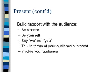 Presentation guidelines | PPT