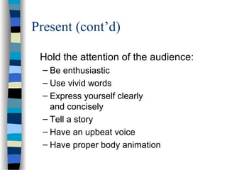 Presentation guidelines | PPT