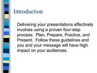 Presentation guidelines | PPT