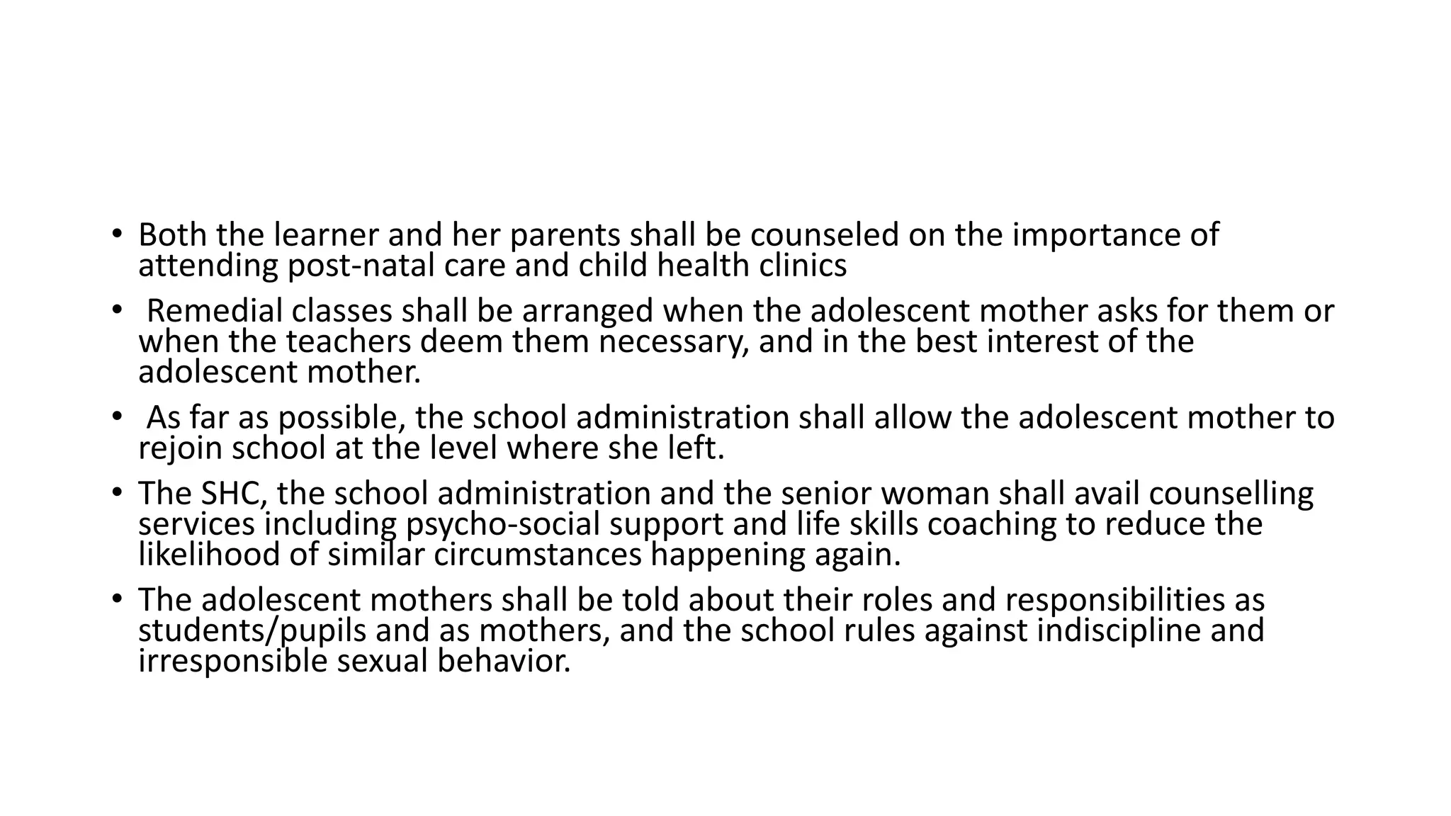 Presentation Guideline teenage pregnancy.pptx | Reproductive Health ...