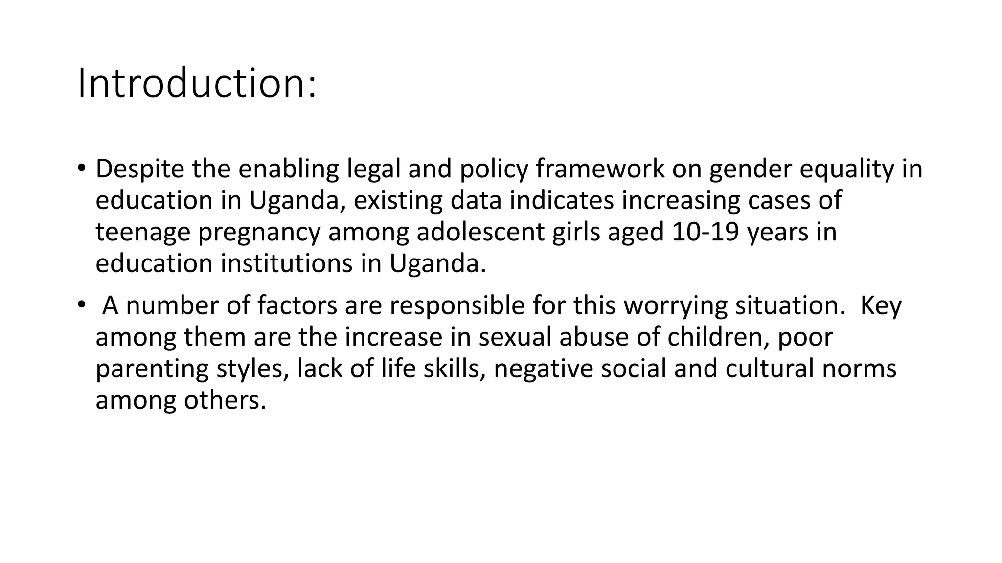 Presentation Guideline teenage pregnancy.pptx | Reproductive Health ...