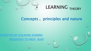 simple meaning of learning | PPTX