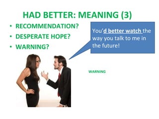 Had better & Be supposed to Presentation | PPT