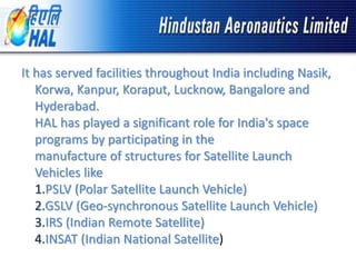 HAL(Hindustan Aeronautics Limited.) Subsystems | PPTX