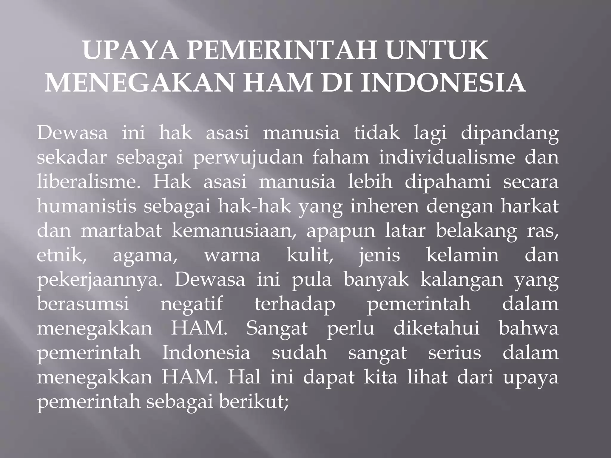 ham di Indonesia | PPTX