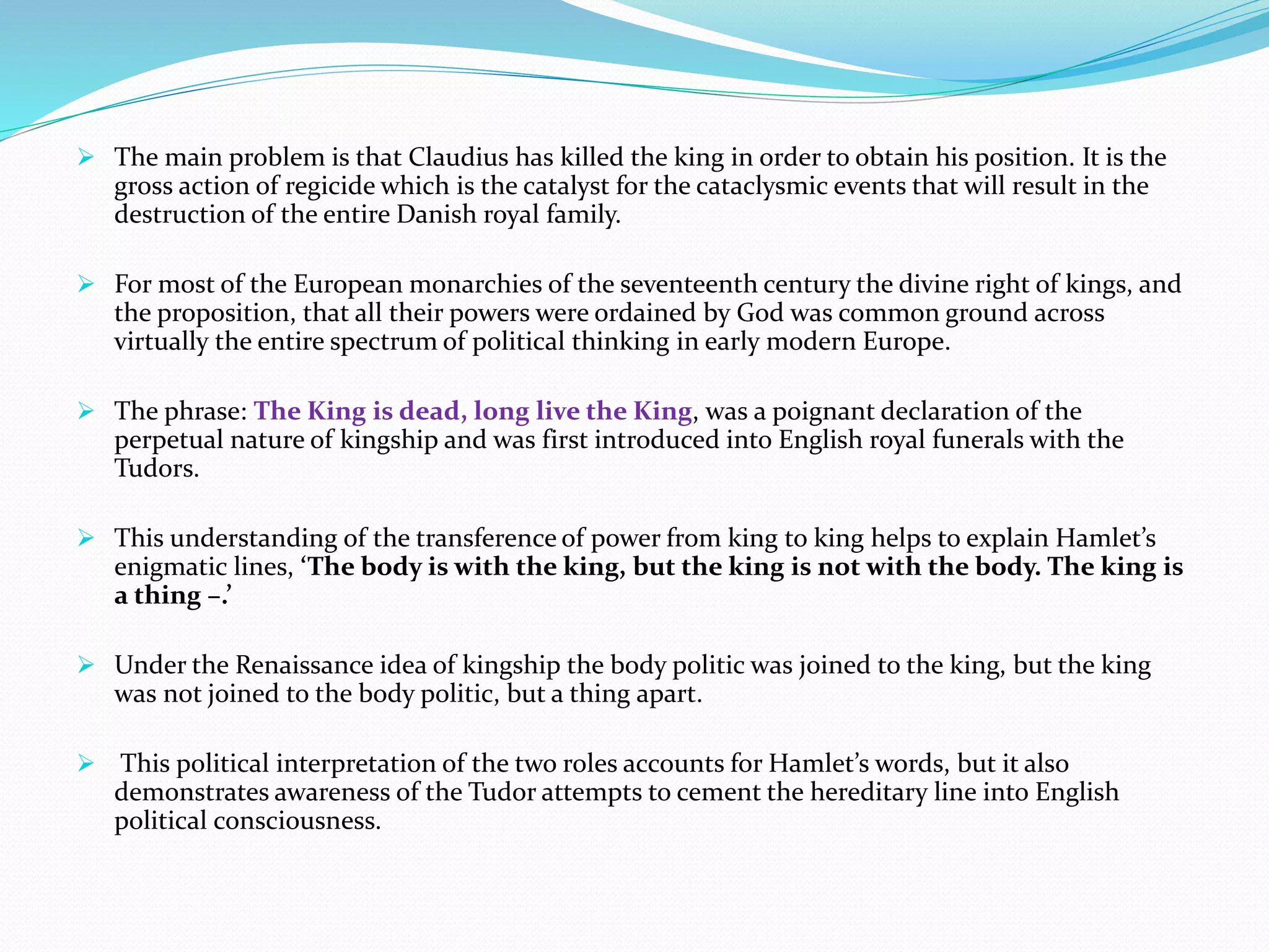 Presentation on Hamlet by William Shakespeare | PPTX