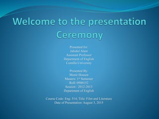 Presentation on Hamlet by William Shakespeare | PPTX