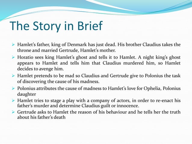 Presentation on Hamlet by William Shakespeare | PPTX