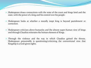 Presentation on Hamlet by William Shakespeare | PPTX