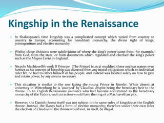 Presentation on Hamlet by William Shakespeare | PPTX